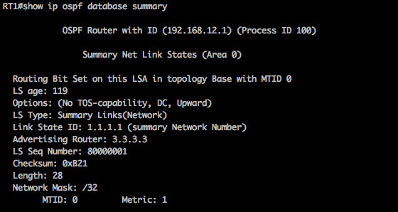 OSPF ABR Type3 LSA Filtering | いっとねっと。